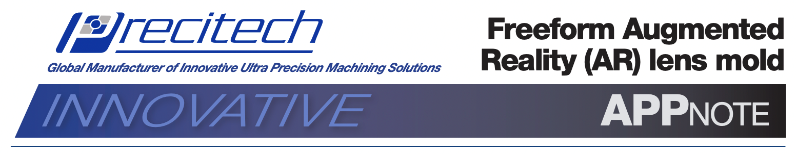 Freeform augmented reality (AR) lens mold